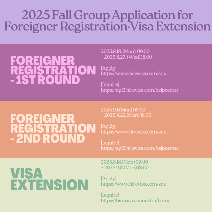2025 Fall Online Group Application For Foreigner Registration & Visa Extension | OIA
